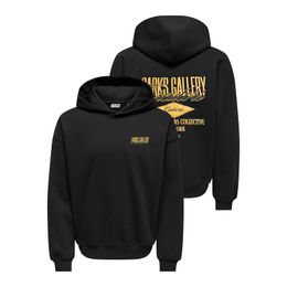 Only & Sons Only & Sons Herren ONLY & SONS Sweatshirt &raquo;ONSPARKS GALLERY RLX SWEAT HOODIE NOOS&laquo;, Baumwollmischung, regular fit schwarz S