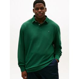 Tommy Hilfiger Big & Tall Tommy Hilfiger Big & Tall Herren Langarm-Poloshirt &raquo;BT-1985 REGULAR LS POLO-B&laquo; in Gro&szlig;en Gr&ouml;&szlig;en gr&uuml;n XXL