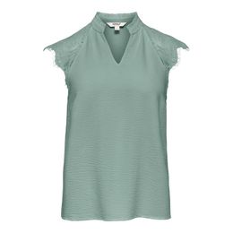 Only Damen Only Shirttop &raquo;ONLPLOY METTE SL LACE V-NECK TOP WVN&laquo; Kunstfaser, regular fit, V-Ausschnitt M