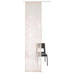 OTTO home Schiebegardine &raquo;Anna&laquo; Klettband 1 Stk. tlg. Inkl. Befestigungszubeh&ouml;r, Breite: 57 cm beige Ausbrenner, Polyester, Viskose 225cm, Klettband, 