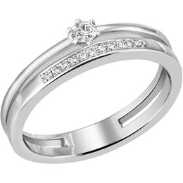 Firetti Damen Fingerring &raquo;Schmuck Geschenk Silber 925 Silberring Ring&laquo; mit Zirkonia (synth.) silber 60, Silber 925 (Sterlingsilber), 3,5mm