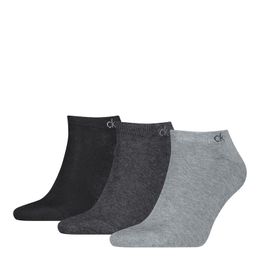 Calvin Klein Herren Sneakersocken &raquo;CK MEN SNEAKER 3P&laquo; 3 Paar, mit kleinem Rippenb&uuml;ndchen, Cotton-Mix, elastisch schwarz 39-42