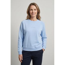 Marc O'Polo Marc O'polo Denim Damen Marc O'Polo DENIM Sweatshirt, relaxed fit, aus Organic Cotton, mit Schlitzen an der Seitennaht blau M