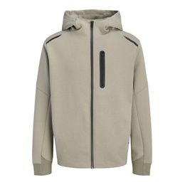 Jack & Jones Jack & Jones Sweatjacke 'JCOFusion' Herren Gr&ouml;&szlig;e L greige / schwarz