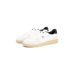 Tommy Jeans Herren Sneaker &raquo;THE GREENWICH EDGE M LEATHER&laquo; Freizeitschuh, Halbschuh, Schn&uuml;rschuh mit Lochmuster 44