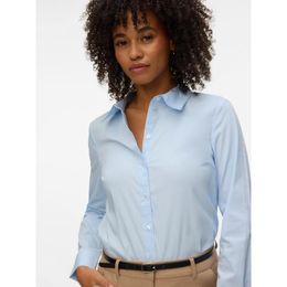 V&eacute;ro Moda Vero Moda Damen Langarmbluse &raquo;VMSOPHIE LS SHIRT WVN NOOS&laquo; Baumwollmischung, regular fit blau S