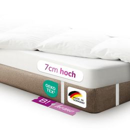 Kaltschaum-Topper 180x200x7 cm wei&szlig; - Gr&ouml;&szlig;e (cm): 180x200, H&ouml;he (cm): 7, Material F&uuml;llung: Kaltschaum