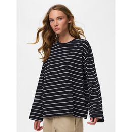 Pieces Damen Pieces Langarmshirt &raquo;PCSADIE LS TOP JRS NOOS&laquo; Baumwollmischung, oversize S