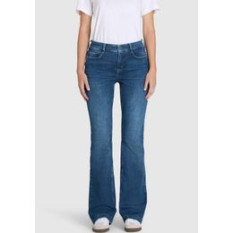 MAC Damen MAC Bootcut-Jeans &raquo;BOOT&laquo; im Five-Pocket Style blau 34, L&auml;nge 34