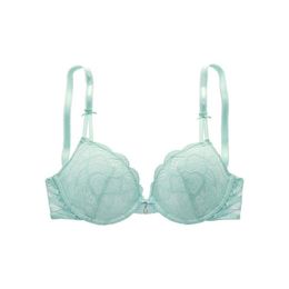 Lascana Push-up-BH 'Nikoletta' blau Gr. 85C. Mit Herausnehmbaren Kissen und mit B&uuml;gel