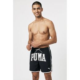 Puma Herren Puma Badeshorts 1 Stk. mit auff&auml;lligem Logo-Schriftzug schwarz XS, N-Gr
