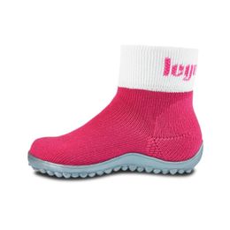 Leguano Jungen Barfu&szlig;schuh &raquo;LEGUANITO&laquo; Schlupschuh, Freizeitschuh, Hausschuh f&ouml;rdert optimal den Laufprozess pink 26/27