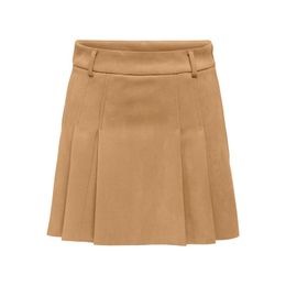 Only Damen Only Minirock &raquo;ONLSTINA LIFE HW FAUX SUEDE SKIRT PNT&laquo; beige L (40)