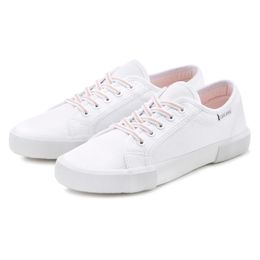 Lascana M&auml;dchen Lascana Sneaker &raquo;Sneaker, Schn&uuml;rhalbschuh, Freizeitschuh, Slip-On-Sneaker,&laquo; zum Reinschl&uuml;pfen mit elastischen Schn&uuml;rb&auml;ndern VEGAN rosa