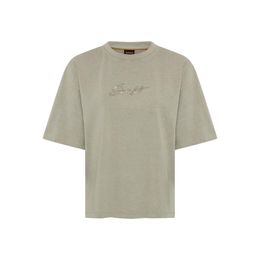 BOSS Orange Damen BOSS Orange T-Shirt &raquo;Eregular Premium Damenmode&laquo; im Relaxed Fit, Print beige XS