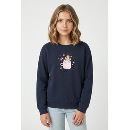 name it Damen Sweatshirt &raquo;NKFVISMAS LS NREG SWEAT BRU&laquo; blau 116