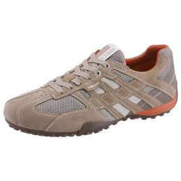 Geox Herren Sneaker &raquo;U SNAKE&laquo; Freizeitschuh, Schn&uuml;rschuh mit Spezial Membran beige 48