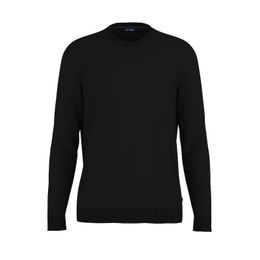 OLYMP Herren OLYMP Rundhalspullover &raquo;OLYMP Strick Casual&laquo; moderner Strickpullover schwarz L