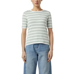 comma, Comma Damen T-Shirt im Streifen-Design gr&uuml;n 44