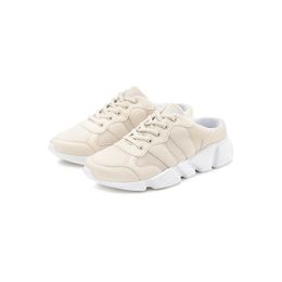 Lascana Sabot 'Slip-On-Sneaker, Sneaker, Freizeitschuh, Halbschuh,' beige Gr. 40 f&uuml;r Damen