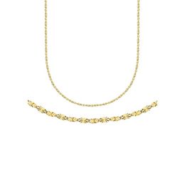 Firetti Damen Goldkette &raquo;Schmuck Geschenk Gold 333 Fantasiekette, ca. 2,7 mm breit&laquo; Made in Germany gold 45, Gelbgold 333, B: 2,7mm