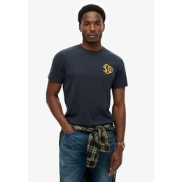 Superdry Herren Rundhalsshirt &raquo;Sd&co Neon Relaxed Tee&laquo; Baumwolle, regular fit blau XL