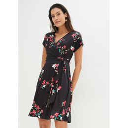 bonprix Damen bonprix Jerseykleid f&uuml;r festliche Anl&auml;sse, Kurzarm, figurumspielende Passform bunt 48/50 (XL), N-Gr