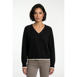 V&eacute;ro Moda Vero Moda Damen Strickpullover &raquo;VMAQUARIUS LS V-NECK RAGLAN PULLOVER BF&laquo; schwarz XS