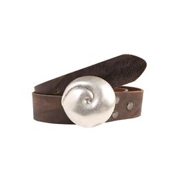 Rettungsring G&uuml;rtel Damen Lederg&uuml;rtel braun 80
