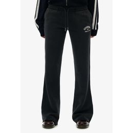 Superdry Damen Sweathose &raquo;ATHLETIC EMB FLARE JOGGER&laquo; Baumwolle, slim fit blau XS, N-Gr