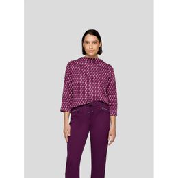 Rabe Damen 3/4-Arm-Shirt mit grafischem Muster lila 46
