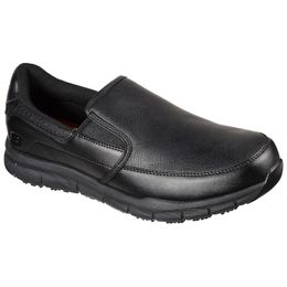 Skechers Herren Berufsschuh &raquo;NAMPA-GROTON&laquo; Slipper f&uuml;r Gastronomie, Pflege, Krankenhaus mit Strecheins&auml;tzen schwarz 40