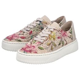 Rieker Damen Plateausneaker Schn&uuml;rschuh, Halbschuh in veganer Verarbeitung 37