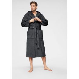 Bruno Banani Herrenbademantel &raquo;Danny, Normall&auml;nge & &Uuml;berl&auml;nge, auch in extra lang, Hotelbademantel&laquo; 1 Stk. mit Logostreifen, Herren Bademantel aus 100% Baumwolle, 