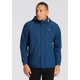 CMP Herren CMP Regenjacke &raquo;MAN JACKET SNAPS HOOD&laquo; mit Kapuze atmungsaktiv, wasserdicht, winddicht, mit abnehmbarer Kapuze blau 52