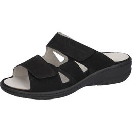 Waldl&auml;ufer Waldl&auml;ufer Damen Pantolette &raquo;HERIA&laquo; Sommerschuh, Komfortschuh, Hausschuh in Weite H, mit Klettverschl&uuml;sse schwarz 6 (39)