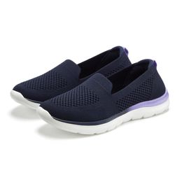 Lascana M&auml;dchen Lascana Slipper &raquo;Halbschuh, Sneaker, Slip-On-Sneaker,&laquo; aus bequemen Textil-Material zum Reinschl&uuml;pfen VEGAN 38