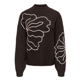 JDY Sweater 'JDYJella' female size XL Chocolate / White