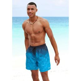 H.I.S. H.I.S Herren Badeshorts mit Farbverlauf blau XXL (58/60), N-Gr