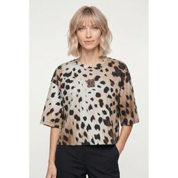 Smith & Soul Smith & Soul Damen Rundhalsshirt mit Alloverprint braun S