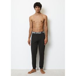 Marc O'Polo Marc O'polo Herren Marc O'Polo Loungehose &raquo;Mix N Match Cotton&laquo; Logo-Bund elastisch, Baumwolle, bequem schwarz XXL, N-Gr