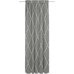 Adam Vorhang &raquo;Casket Valdelana Light&laquo; Multifunktionsband 1 Stk. tlg. aus 100% Bio-Baumwolle grau Jacquard, Baumwolle 225cm, Multifunktionsband, 142cm