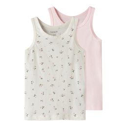 name it Kinder Unterhemd &raquo;NMFTANK TOP 2P JET STREAM FLOWER NOOS&laquo; Packung, 2 Stk. 116, 2 Stk., N-Gr