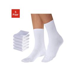 GO IN Damen GO IN Arbeitssocken Packung, 5 Paar tlg. f&uuml;r medizinische Berufe wei&szlig; 45-46