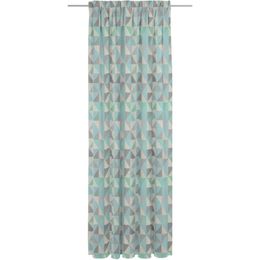 Adam Vorhang &raquo;Bio Bel&laquo; Multifunktionsband 1 Stk. tlg. aus 100% Bio-Baumwolle blau Jacquard, Baumwolle 145cm, Multifunktionsband, 142cm