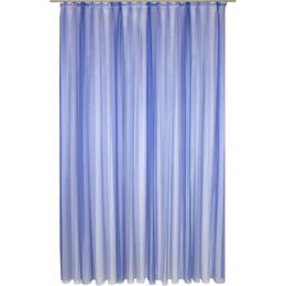 WIRTH Gardine &raquo;Eloise&laquo; Faltenband 1 Stk. tlg. Store blau Polyester 245cm, Faltenband, 300cm