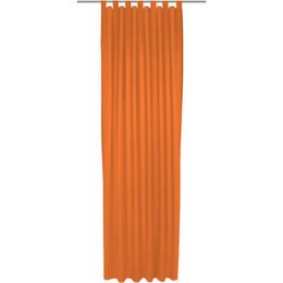 WIRTH Vorhang &raquo;Umea&laquo; Schlaufen 1 Stk. tlg. orange Jacquard, Polyester 225cm, Schlaufen, 132cm