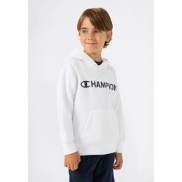 Champion Jungen Kapuzensweatshirt &raquo;SPORTWEAR HOODIE Standard Fit&laquo;, f&uuml;r Kinder und Jugendliche, mit sportlichem Stil, Langarmdesign wei&szlig; M (140/146)