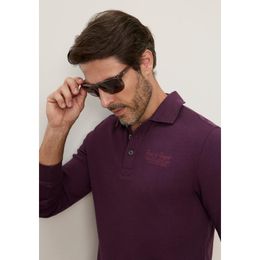 MAN'S WORLD Man's World Herren Poloshirt normale Passform, mit Langarm, klassischer Stil L (52/54)