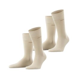 Esprit Herren Socken &raquo;Basic Uni&laquo; 2 Paar tlg. mit hohem Baumwollanteil atmungsaktiv beige 47-50